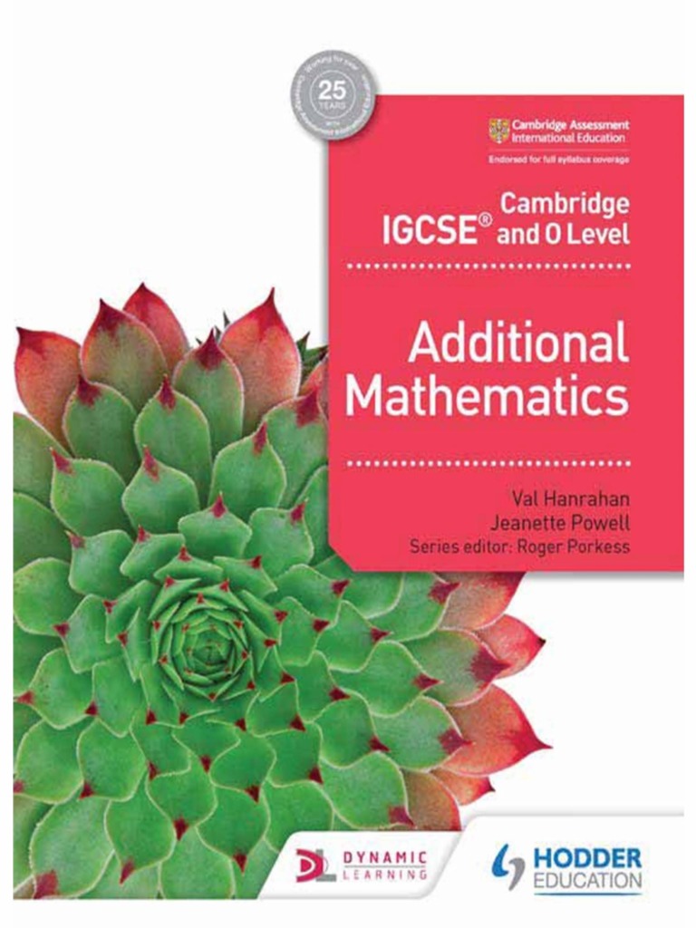 Cambridge IGCSE and O Level Additional Mathematics (Val Hanrahan, Wall ...