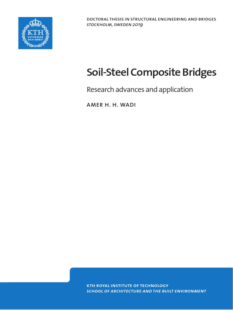 Soil Steel Composite Bridge | PDF