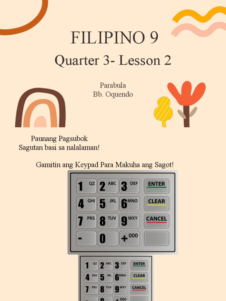 Q3-Grade-9-Fil-Lesson-1-Pres | PDF