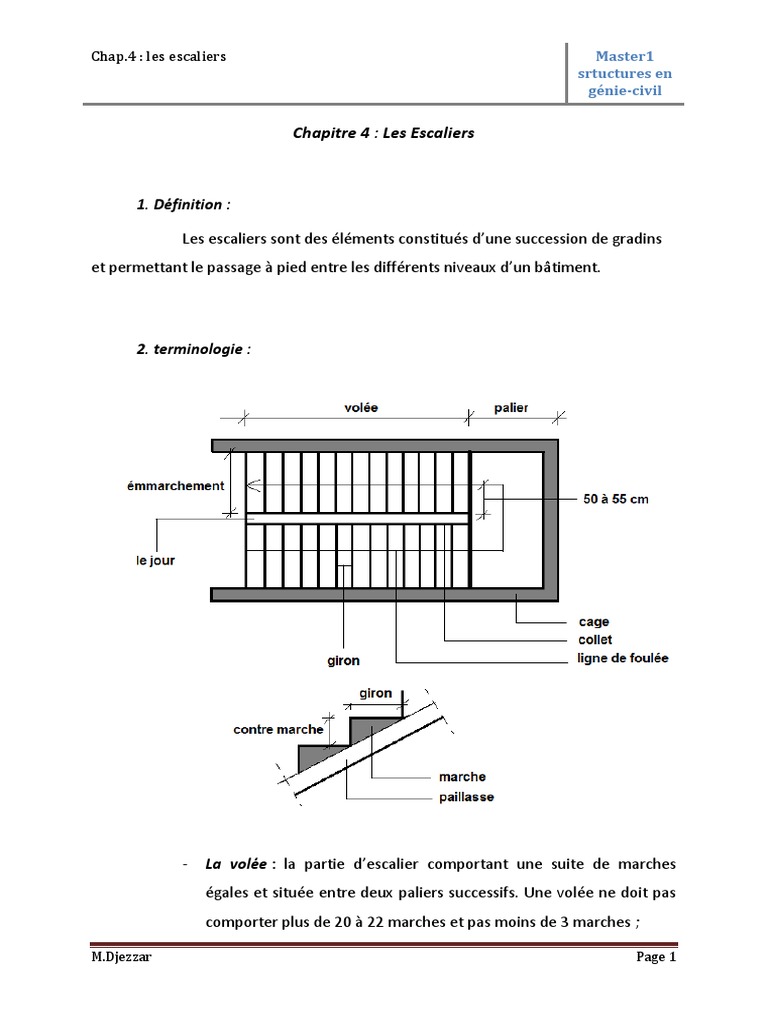 03 - Escaliers | PDF | Escaliers | Ingénierie des structures