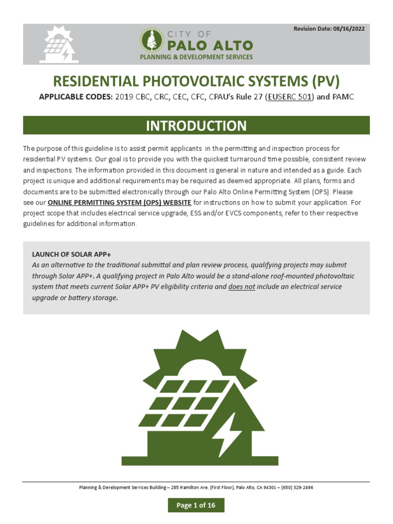 Pa Residential-Photovoltaic-Systems Final | PDF | Photovoltaic System | Photovoltaics