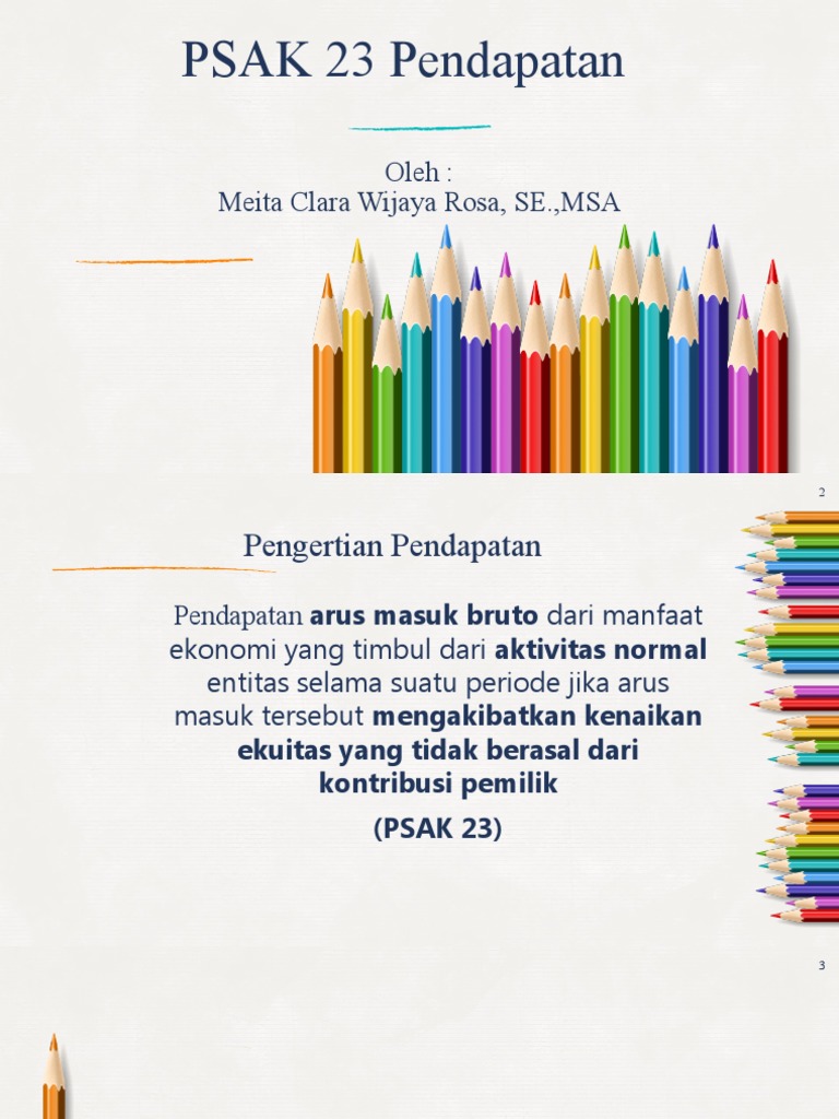 PSAK 23 Pendapatan Dan Beban | PDF | Pengelolaan Keuangan & Uang | Hukum