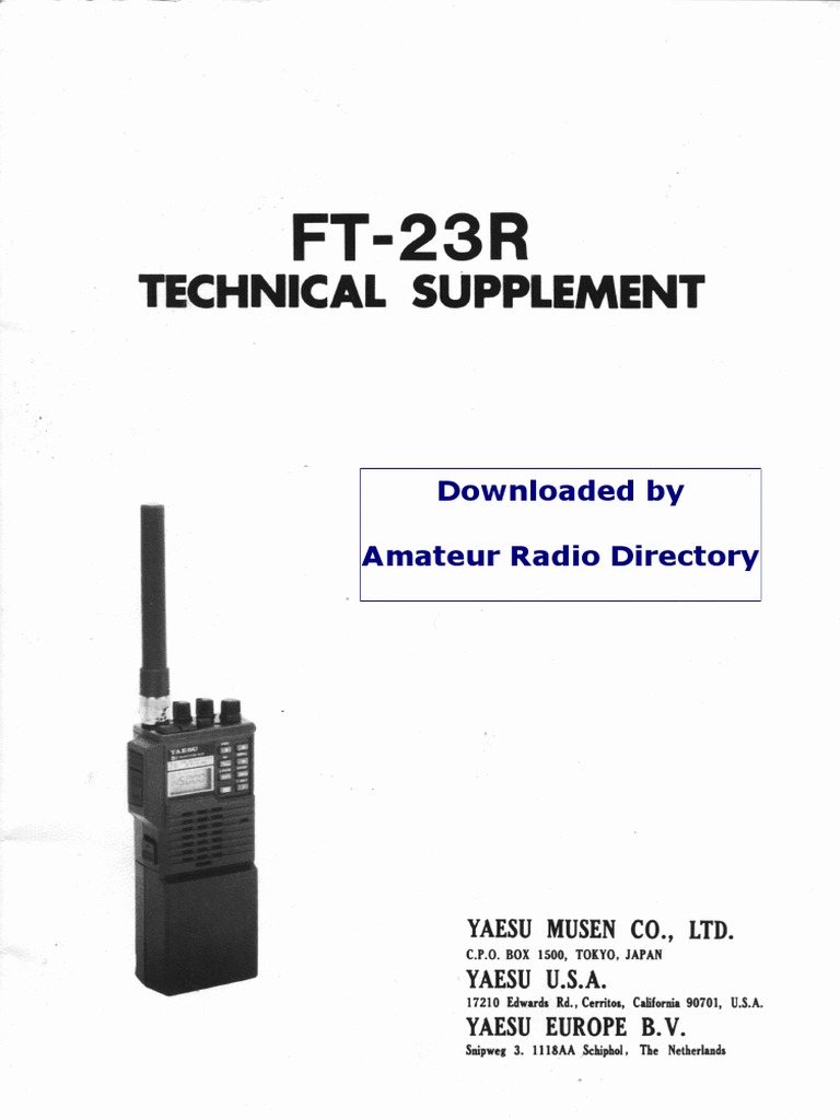 Yaesu ft23r | PDF