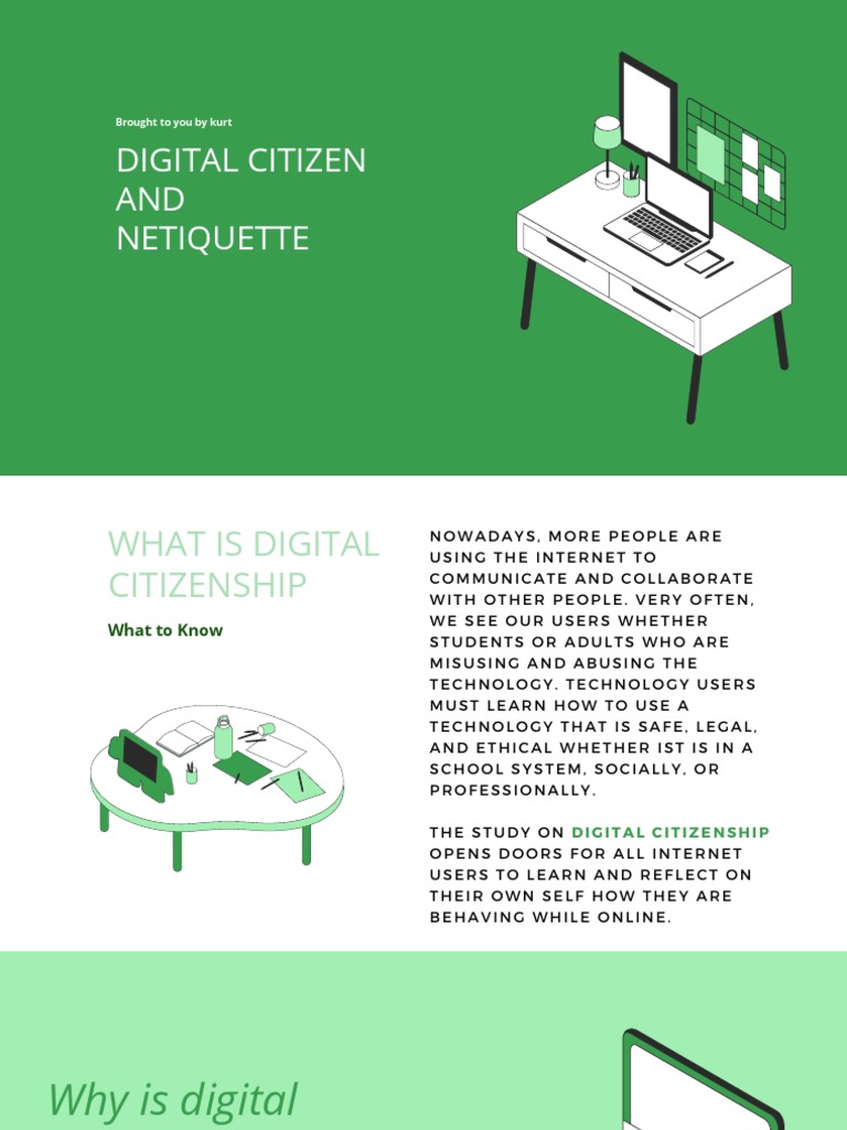 Digital Citizen and Netiquette | Download Free PDF | Online And Offline ...