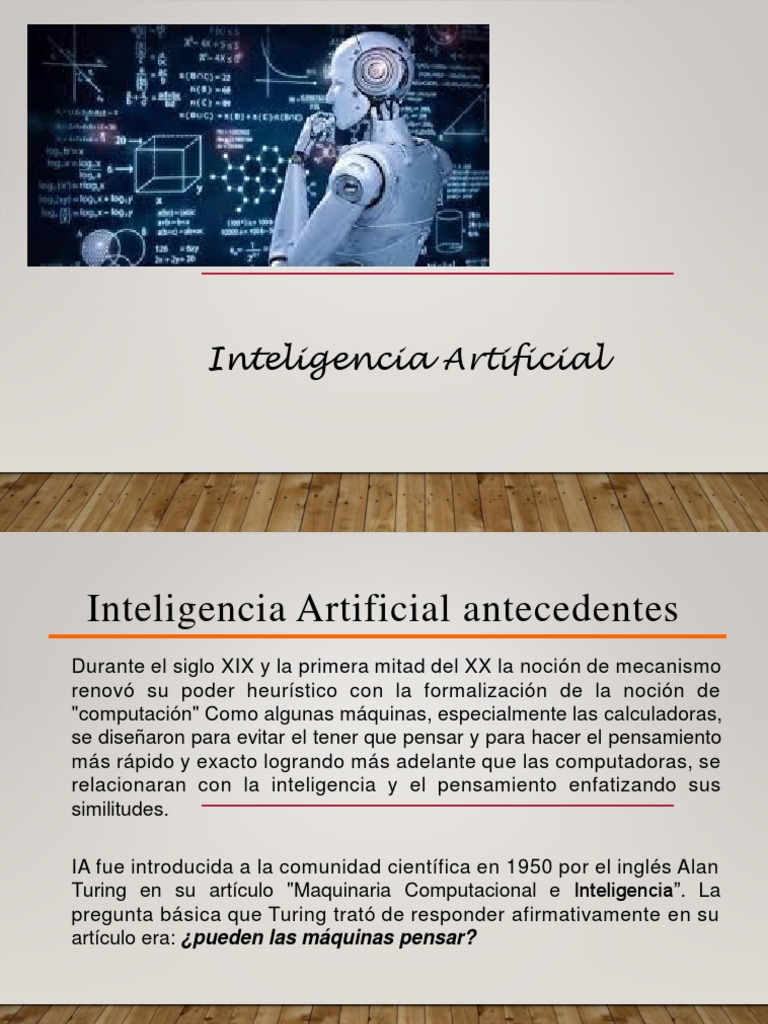 Inteligencia Artificial | PDF | Inteligencia artificial | Inteligencia (IA) y semántica