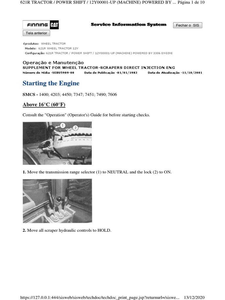 Manual Operação 621R | PDF | Diesel Fuel | Tire