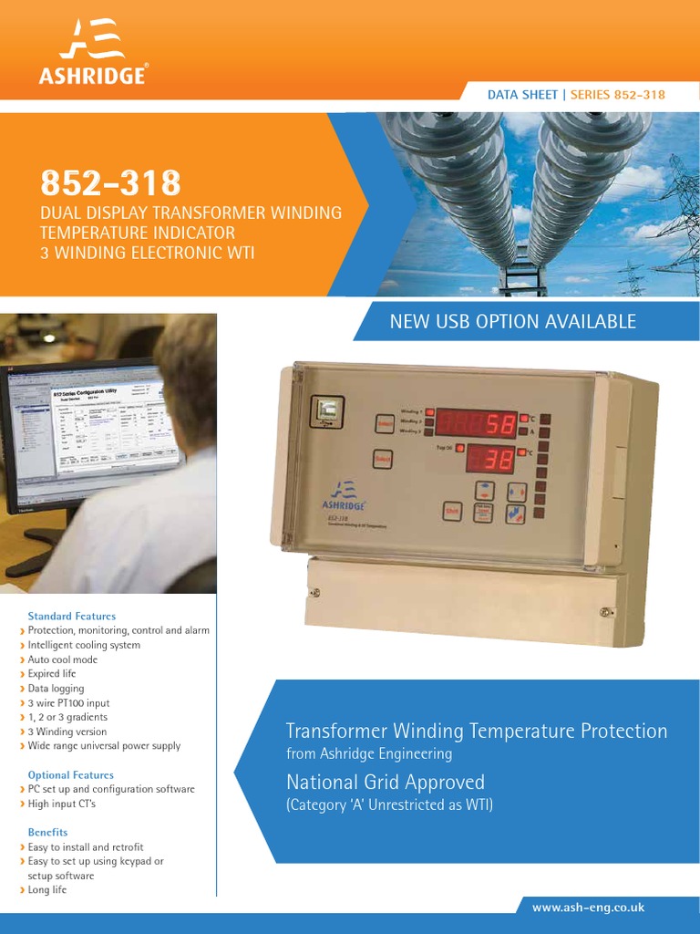852 318 Datasheet Usb Option | PDF | Relay | Scada