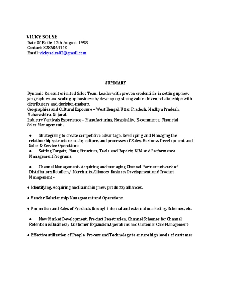 Vicky Resume... | PDF