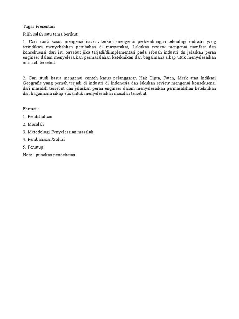 Tugas Presentasi MK. Etika Profesi PTA 2022-2023 | PDF