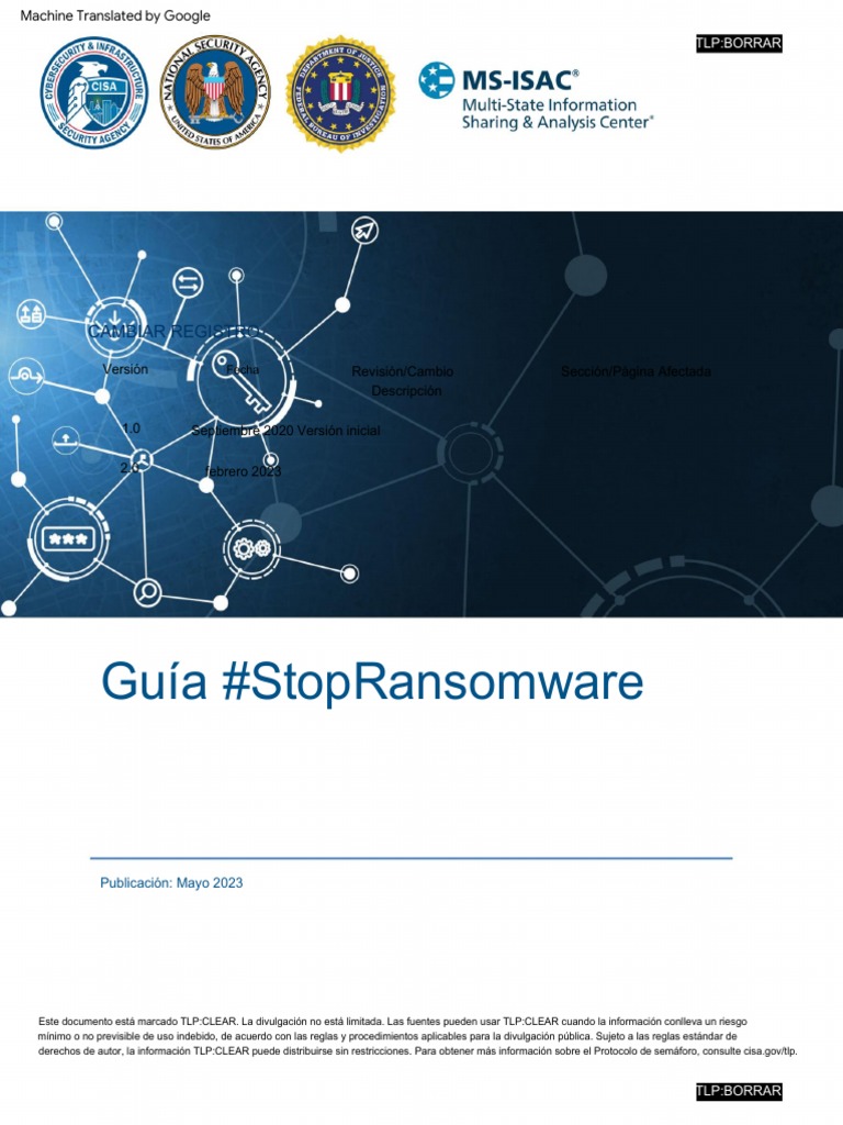 CISA - Stop Ransomware Guide - 2023 - 230526 - 150829 (1) Traduccion ...