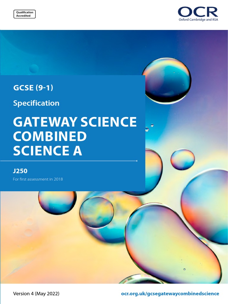 234596 Specification Accredited Gcse Gateway Science Suite Combined ...