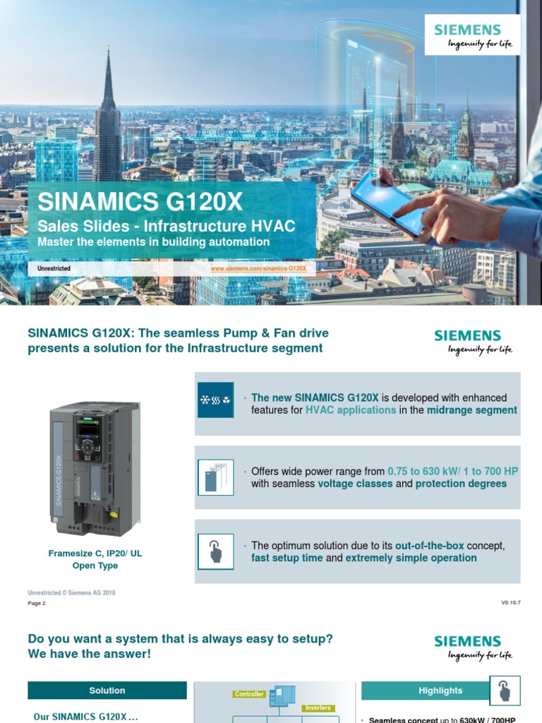 G120X - Presentation | PDF | Programmable Logic Controller | Electric Motor
