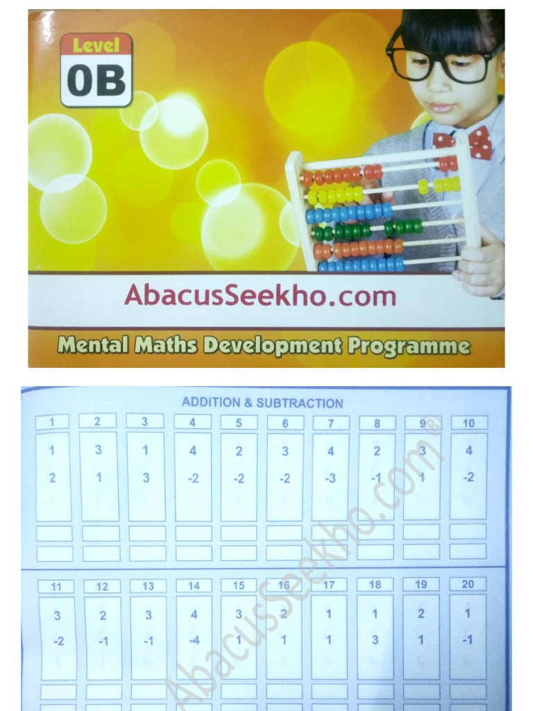 Abacus Book Level 0 | PDF