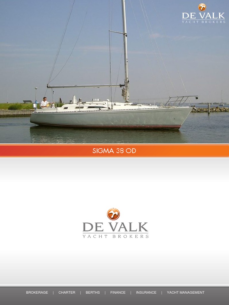 Sigma 38 OD Sailing Yacht for Sale | PDF | Watercraft | Ships