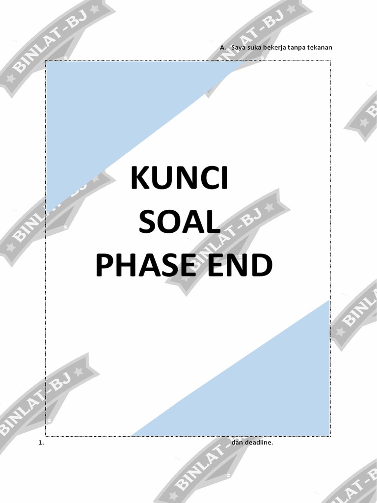 Kunci Phase End | PDF