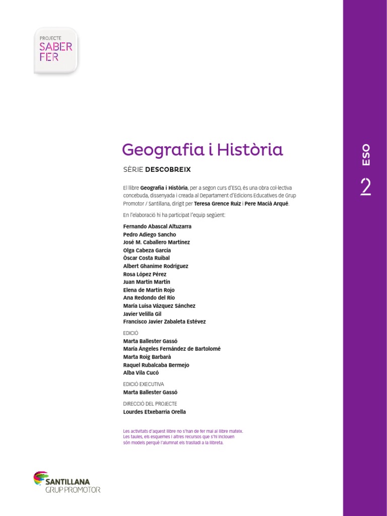 Geografia I Història 2n ESO | PDF