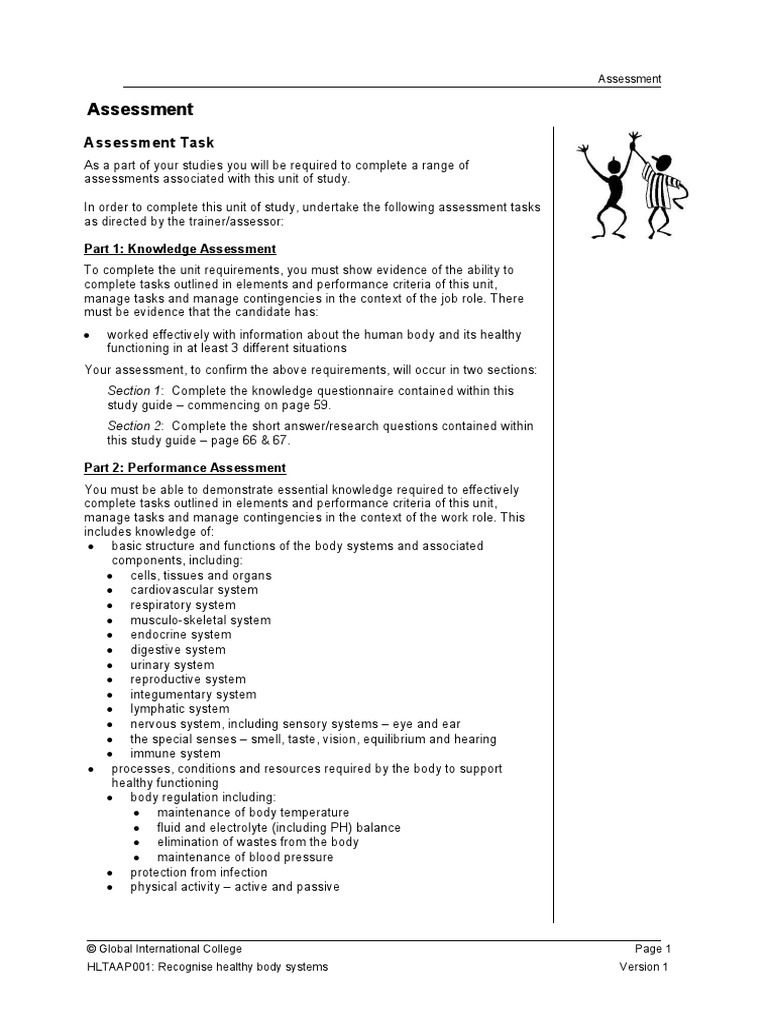 Healthy Body Systems Assessment Guide | PDF | Weight Training | Human Body