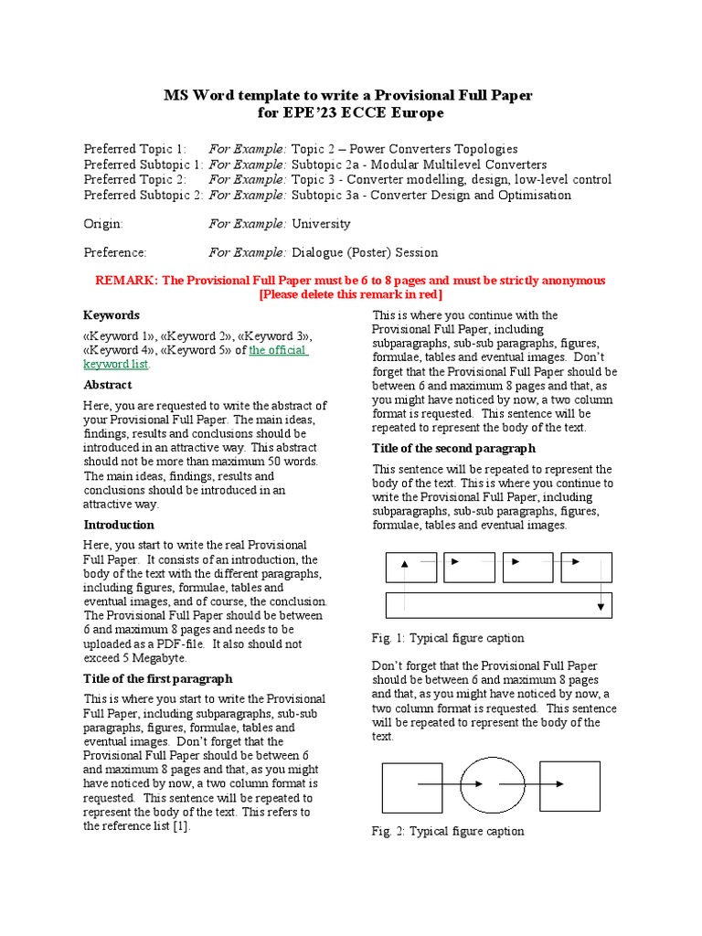 EPE 2023 Provisional Full Paper Template | PDF | Computer Engineering ...