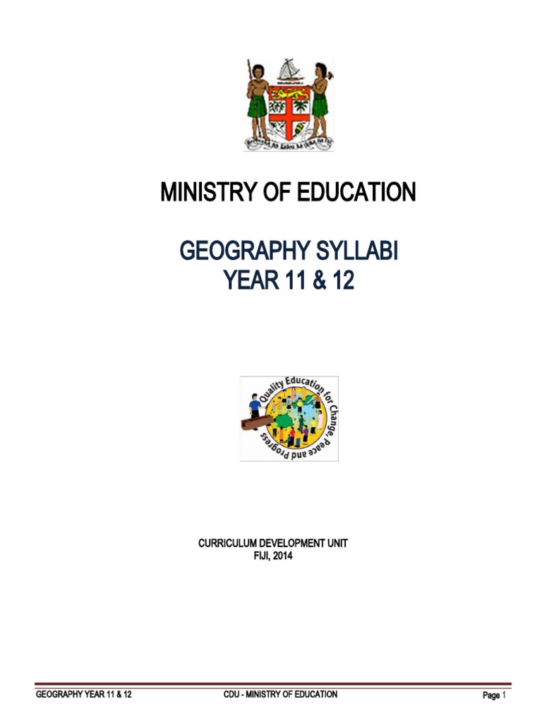 Year 11 12 Geography Syllabi | PDF