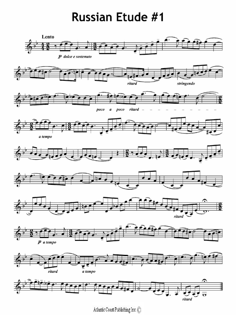 13 Russian Etudes For Trumpet | PDF