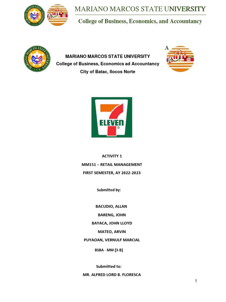 7 Eleven Retail Store | PDF