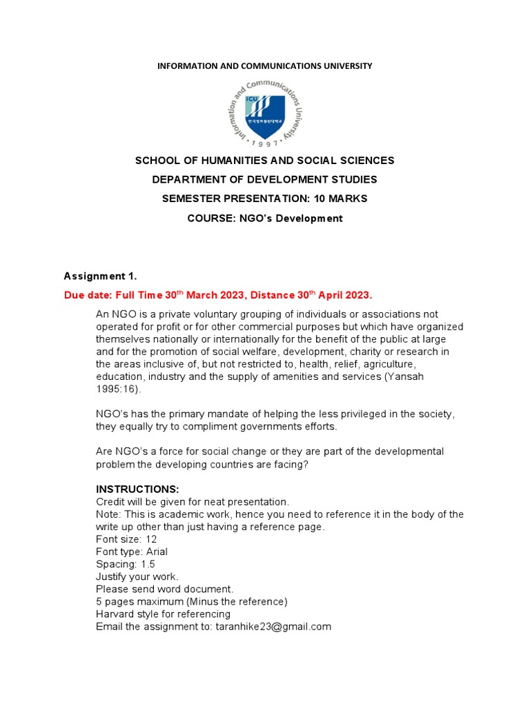 Ngo S And Development Pdf