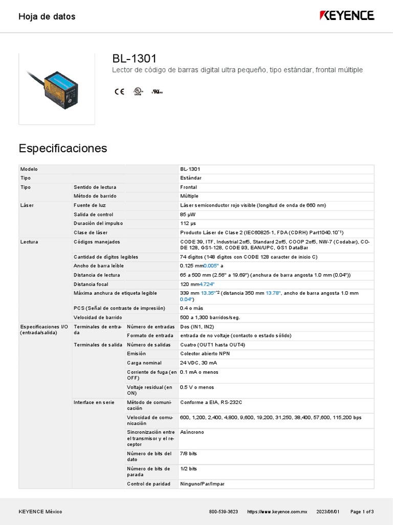 BL 1301 Datasheet | PDF