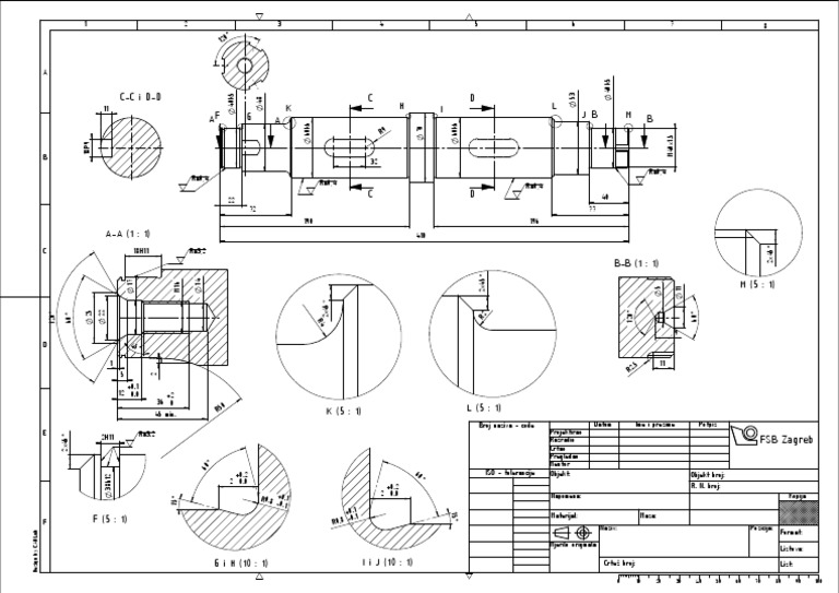 Vratilo TehnickiCrtez 01 | PDF