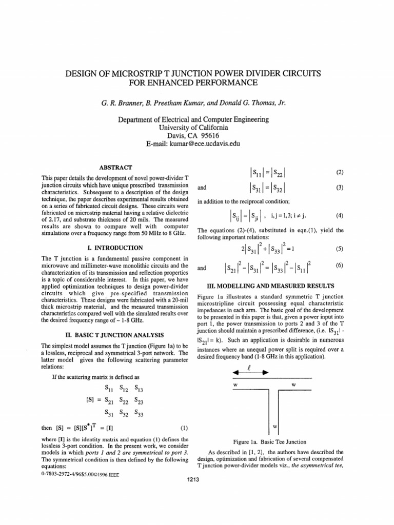 Tee Paper 1 | PDF | Electronics | Physical Sciences