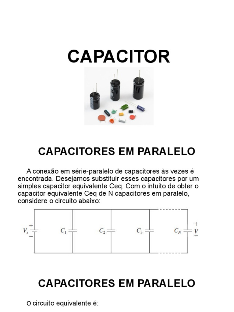 Capacitor Parelo Serie | PDF | Ciências e Matemática