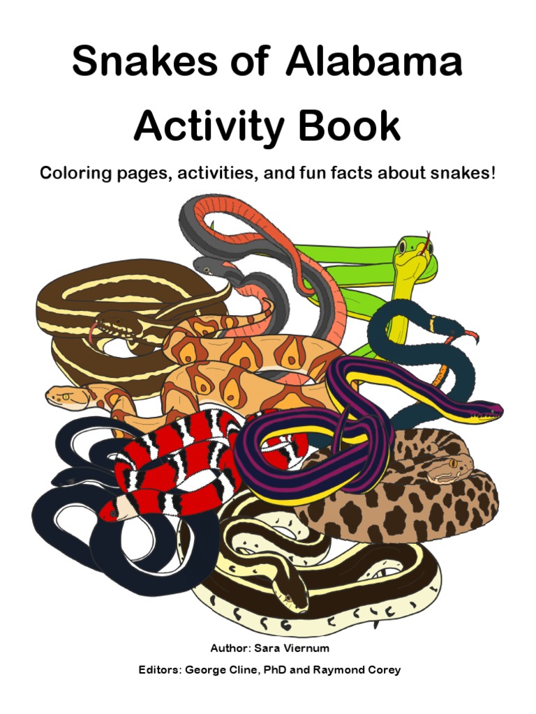 Alabama Snakes Acitivity Book | PDF | Venom | Snake