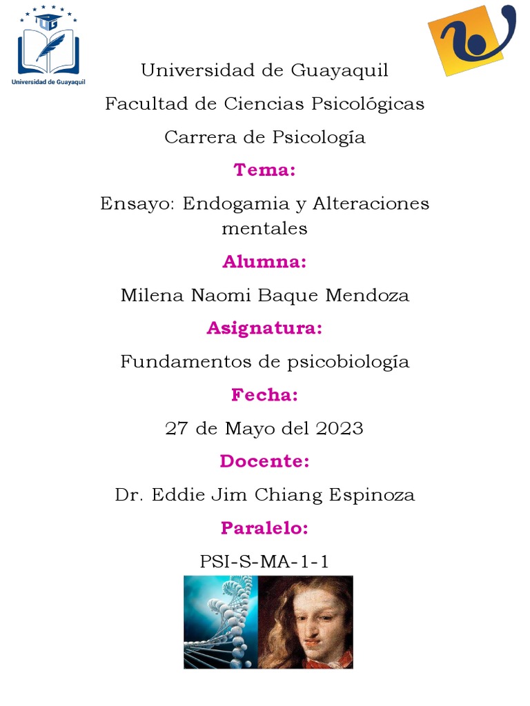 Endogamia y sus efectos mentales | PDF | Endogamia | Mutación