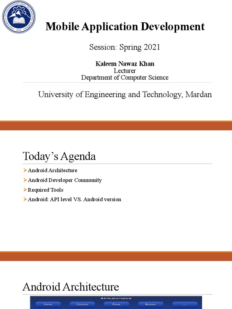 MAD Lecture # 02 | PDF | Android (Operating System) | Java (Programming ... MAD Lecture # 02 | PDF | Android (Operating System) | Java (Programming ...