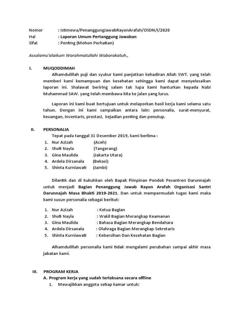 LPJ Arafah 19-21 | PDF | Perjalanan