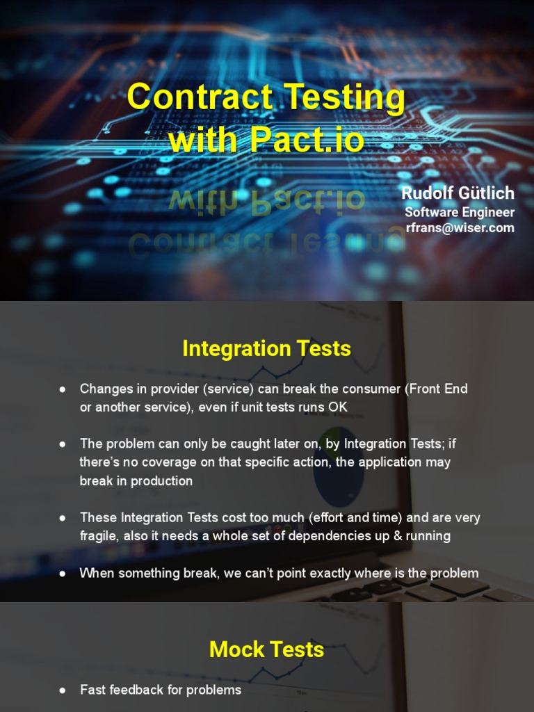 Contract Testing with Pact.io Guide | PDF | Json | Computing