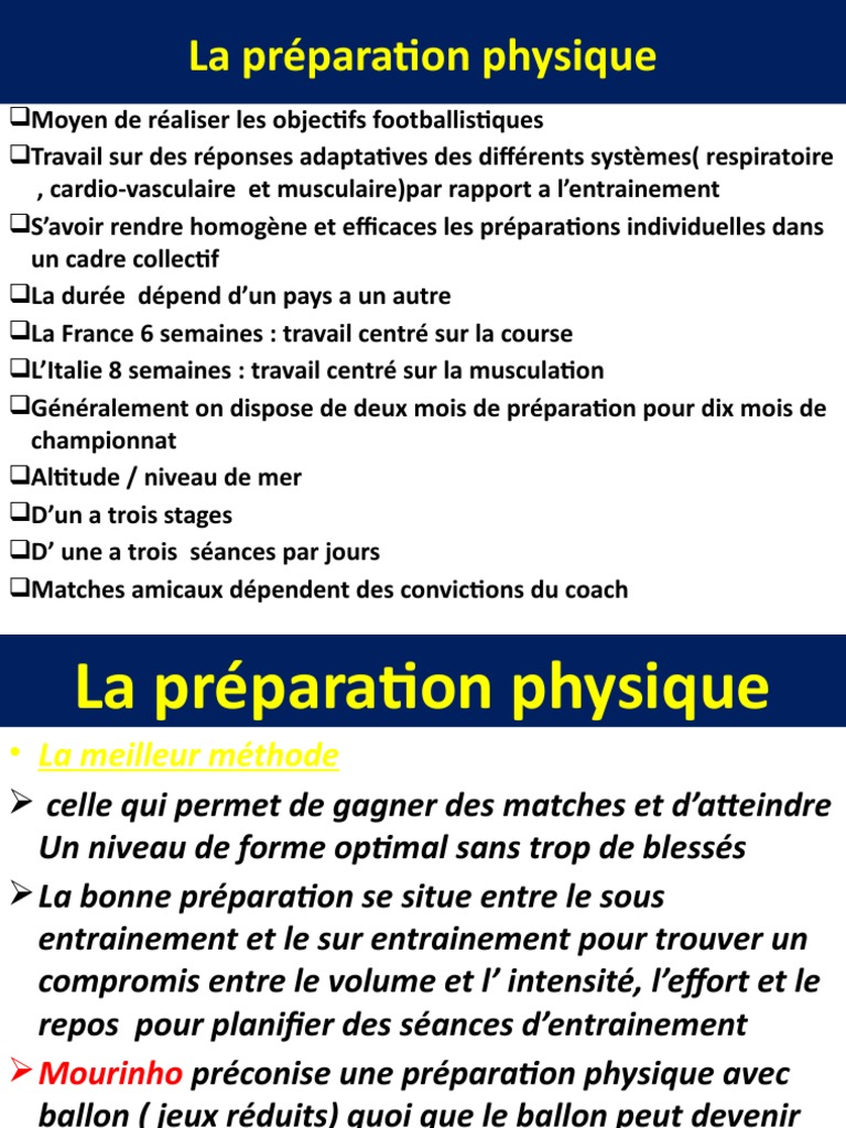 La Préparation Physique | PDF | Musculation | Exercice physique