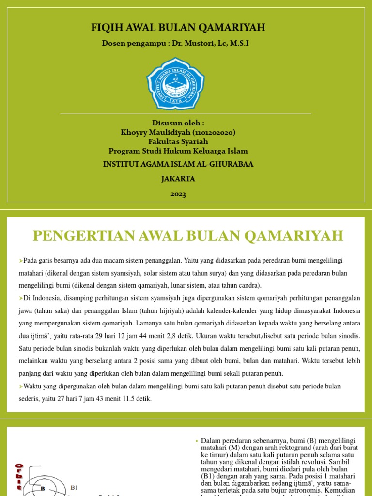 Penentuan Awal Bulan Qamariyah | PDF