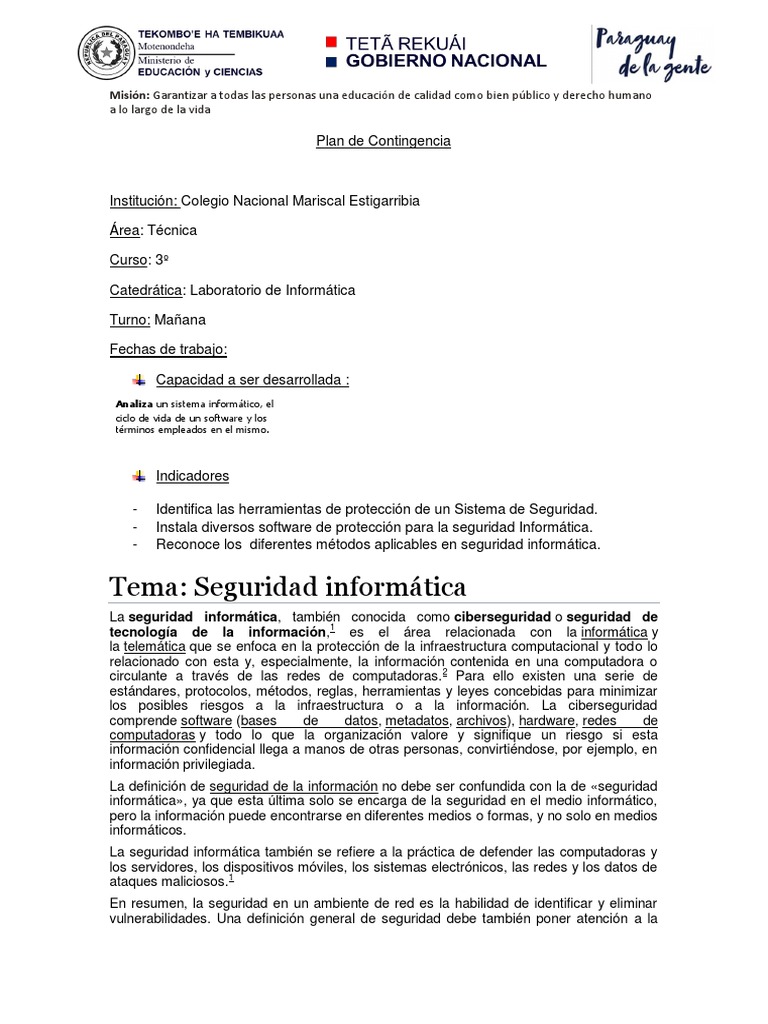Seguridad Informática | PDF | Seguridad | La seguridad informática