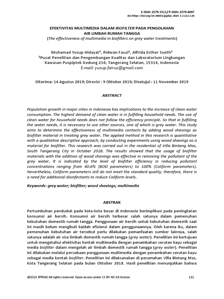 Jurnal 7 - Biofiltrasi | PDF | Drinking Water | Water