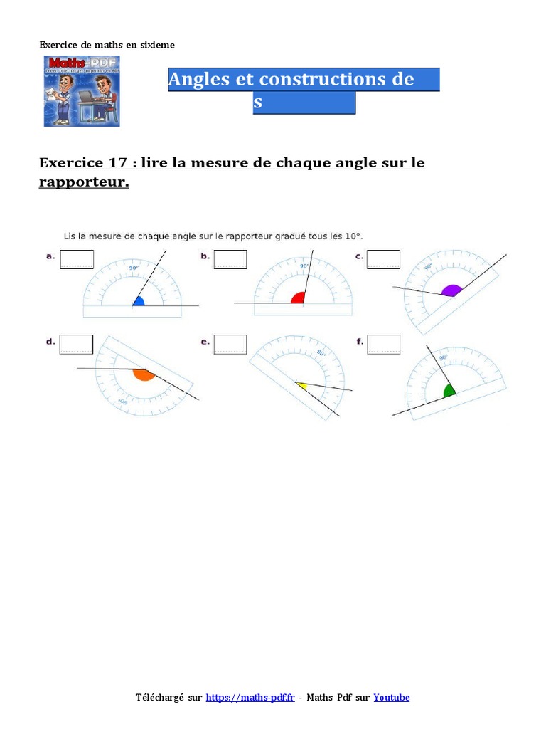 Mesure des angles de polygones en 6e | PDF | Finance et gestion monétaire