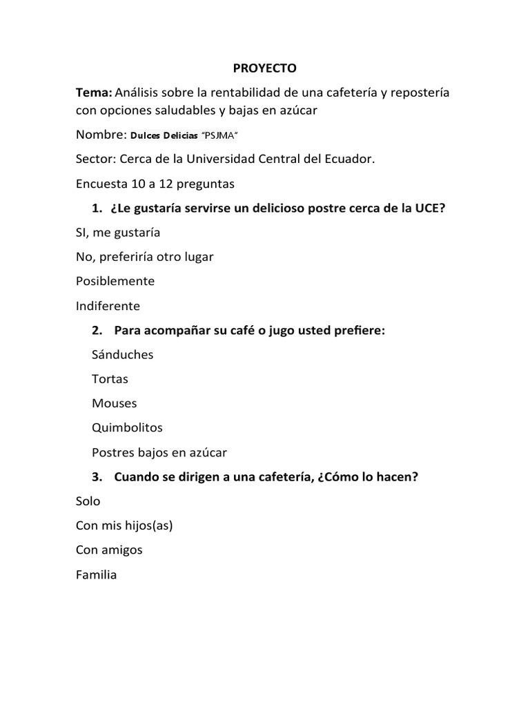 PROYECTO | PDF | Cocina, comidas y vino