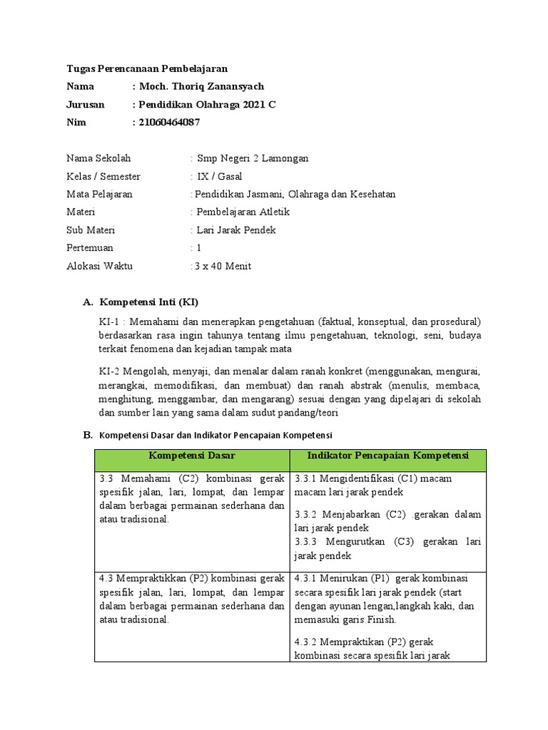 RPP, Bahan Ajar, Media, LKPD, Instrumen | PDF