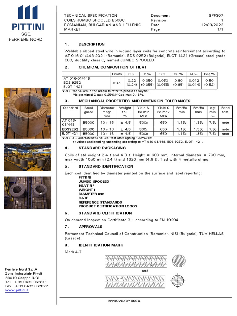Steel Wire Specs for Construction | PDF | Technology & Engineering