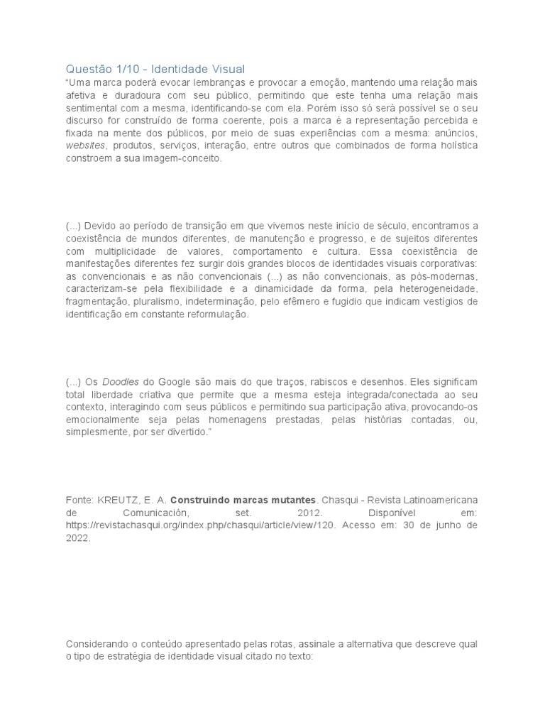 Apol 2 Id Visual | PDF | Cor | Modelo de cores RGB