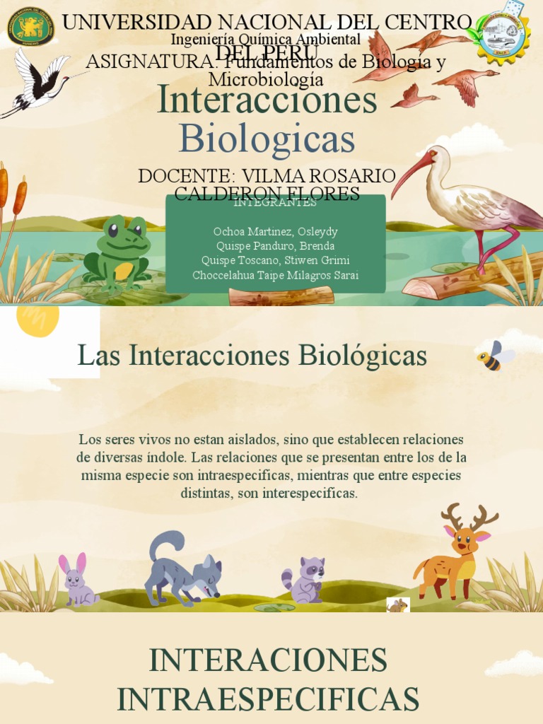 Interacciones Biologicas | PDF | Depredación | Ecología