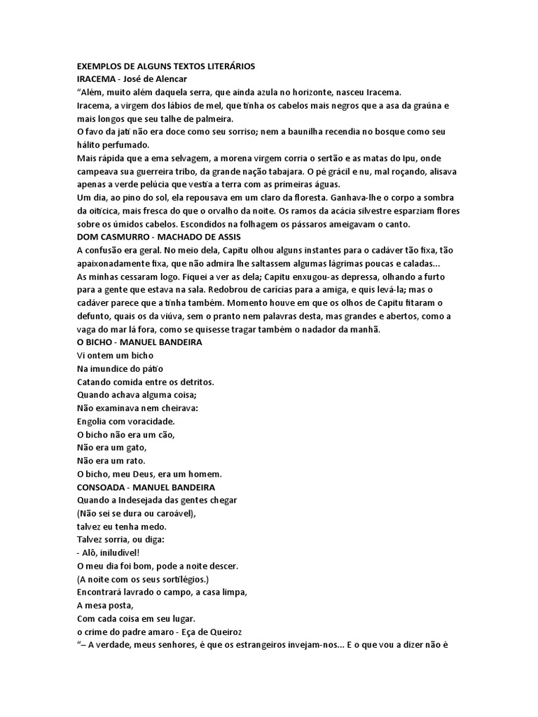 Clássicos da Literatura Brasileira | PDF