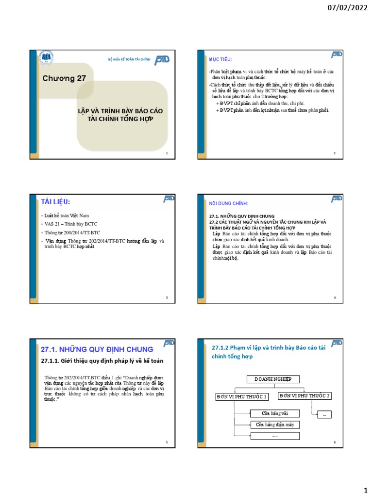 CTTT-C27 - Lap Va Trbay BCTC Tong Hop | PDF