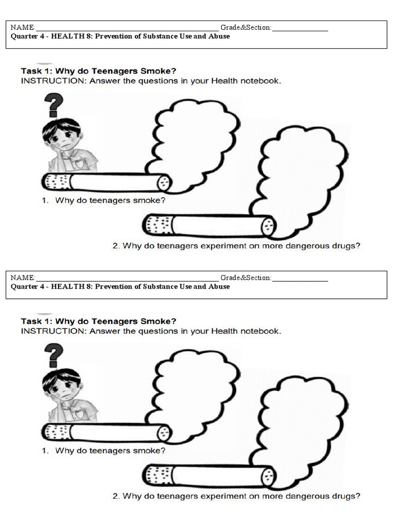 Health 8 Q4 Activity Sheet | PDF