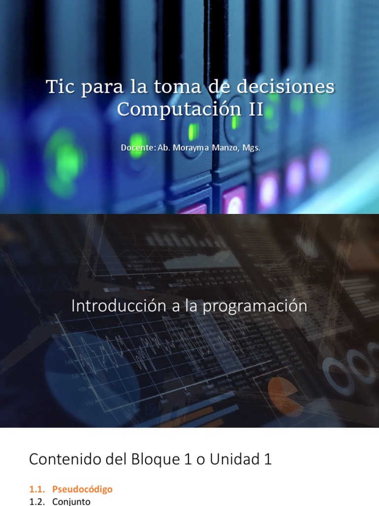 Introducción A La Programación | PDF | Algoritmos | Lenguaje de programación