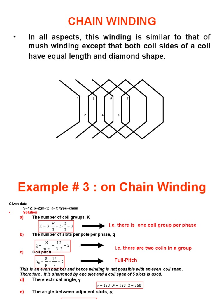 Chain Winding | PDF | Electricity | Electromagnetism